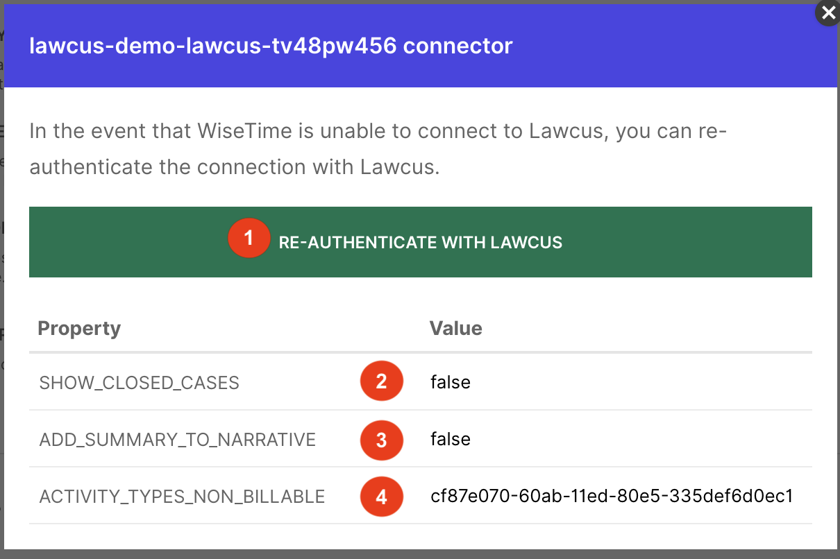 Connecting WiseTime to Lawcus – WiseTime