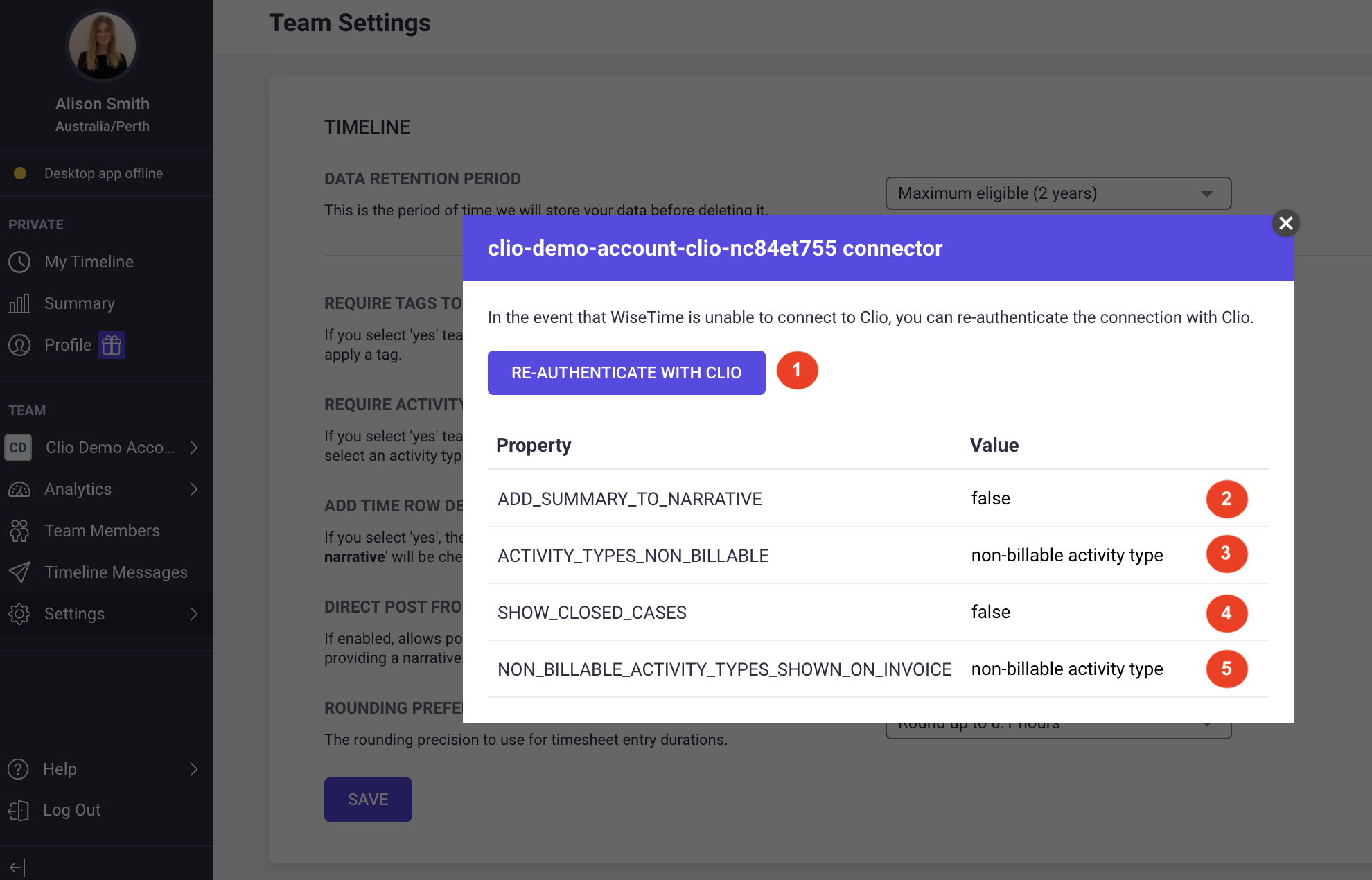 Connecting WiseTime to Clio – WiseTime